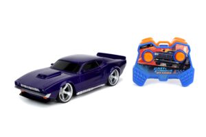 jada toys fast & furious spy racers 1:24 tony's ion thresher remote control car 2.4 ghz purple, toys for kids and adults