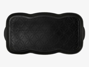 a1 home collections a1hc boot tray-water resistant rubber utility shoe mat 16"x31" for indoor and outdoor use in all seasons multi-purpose boot tray mat