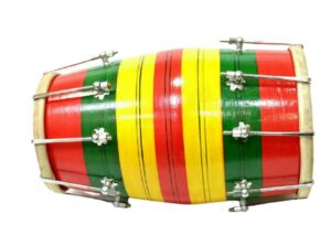 generic indienkultur musical instrument wooden nut & bolt small size 12 inch baby dholak for kids