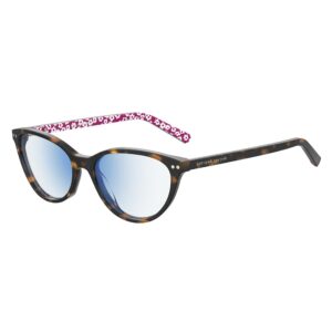 kate spade new york women's roanne blue light readers cat eye reading glasses, dark havana/demo lens, 54mm, 16mm + 1.5