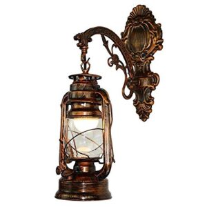 gaoz outdoor lights vintage led wall lamp barn lantern retro kerosene wall light european antique style for home,garden,yard,decorations