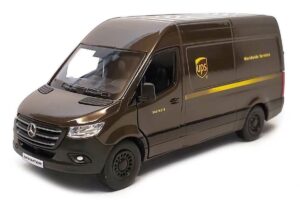 kinsmart mercedes-benz sprinter ups edition delivery van 1:48 scale 5"