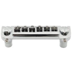 musiclily pro 52.5mm adjustable wraparound bridge tailpiece for epiphone les paul junior lp style electric guitar, chrome