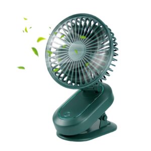 clip on fan, stroller fan clip on for baby battery operated auto oscillation mini fan 2 in 1 desk clip fan portable for outdoor camper baby stroller indoor gym treadmill personal office desk