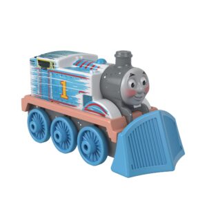 thomas & friends fisher price snow thomas push-along toy train for kids ages 3 and up