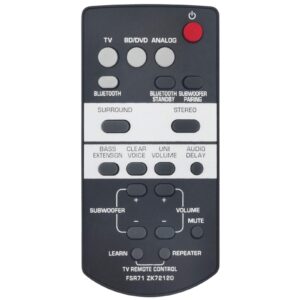 fsr71 zk72120 replacement remote fit for yamaha sound bar yas-203 sound bar (yas-cu203) (ns-wsw41)