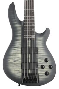 schecter c-5 gt bass - satin charcoal burst