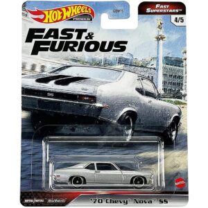 hot wheels fast & furious collection of 1:64 scale vehicles from the fast film franchise, modern & classic cars, great gift for collectors & fans of the movies