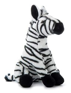 the petting zoo zebra stuffed animal, gifts for kids, wild onez zoo animals, zebra plush toy 12 inches