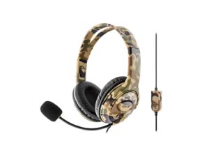 nyko standard issue headset - universal stereo gaming headset w/omni-directional microphone, soft ear cushions & 40mm driver speakers - perfect for ps5, ps4, xbox, & nintendo switch - desert camo