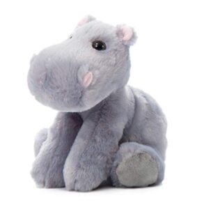 the petting zoo hippo stuffed animal, gifts for kids, wild onez zoo animals, hippo plush toy 9 inches