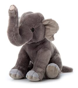 the petting zoo asian elephant stuffed animal, gifts for kids, wild onez zoo animals, asian elephant plush toy 12 inches