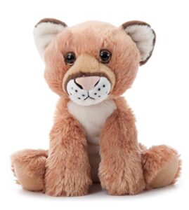 the petting zoo mountain lion stuffed animal, gifts for kids, wild onez zoo animals, mountain lion plush toy 9 inches