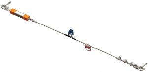 miller horizontal lifeline, 450 ft. length, permanent installation, 2 workers per system - x00450