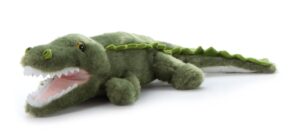 the petting zoo alligator stuffed animal, gifts for kids, wild onez zoo animals, green alligator plush toy 16 inches