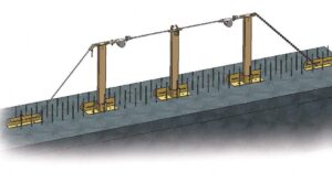 miller temporary horizontal lifeline - sgc/180ft