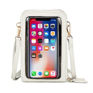 womens touch screen crossbody phone bag, small shoulder bag cell phone wallet purses and handbags with credit card slots