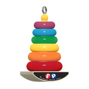 hallmark keepsake 0.875" miniature christmas ornament 2021, fisher-price rock-a-stack toy, mini