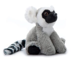 the petting zoo ringtailed lemur stuffed animal, gifts for kids, wild onez zoo animals, ringtailed lemur plush toy 9 inches