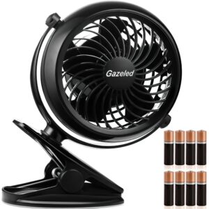 10000mah rechargeable clip on fan for bed, portable fan, 8 inch battery operated fan for stroller, treadmill(up to 24h of use),4-speed fast cooling outdoor fan, usb fan for bedroom, office, camping