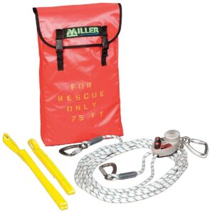 miller rescue system, 200 ft, kernmantle, 3100 lb. - se/200ft