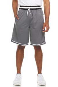 spalding mens future performance basketball short, concrete, m