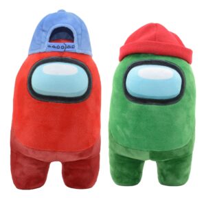 among us official toikido yume 12" plush w/accessories 2 pack,red and green,one size,19463