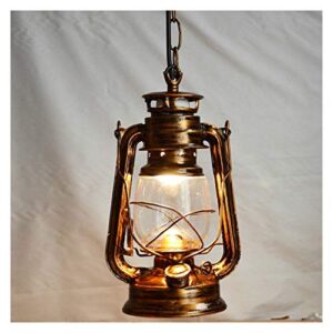 gaoz outdoor lights vintage retro lantern kerosene pendant lamp e27 lights loft restaurant master bedroom dining/living room kitchen bar cafe for home,garden,yard,decorations