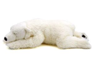 tammyflyfly sleep polar bear plush,cute stuffed animal, plush toy, 14 inches soft toy