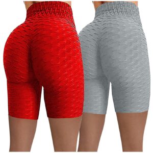 dosoop women high waisted yoga pants sports gym ruched butt lifting workout running fitness hot leggings biker shorts 2pcs