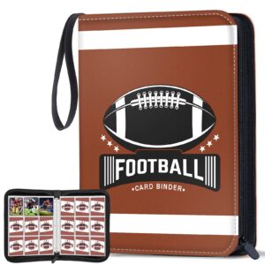 720 pockets with trading card binder baseball card binder sleeves, football cards album cards holder protectors set fit for, mtg, sports, game, standard cards holder(rugby football)