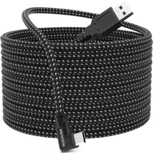 compatible with oculus quest 2 link cable, fast charging&high speed data transfer, durable nylon braided, usb a to usb c 3.2 gen1 cord for vr headset and gaming pc (10ft/3m)