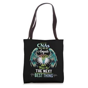 cna nurse for women angels nursing school nurses week mother tote bag