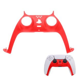 red ps5 controller plate, ps5 controller faceplate, ps5 controller accessories - red