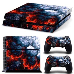 whole body vinyl skin sticker decal cover for ps4 console and controllers - volcanic