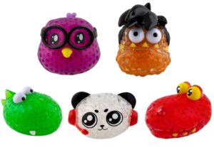 orb toys ryan's world bubble pal x5 - pack (combo panda, baby t-rex, peck, pal moe & gus)