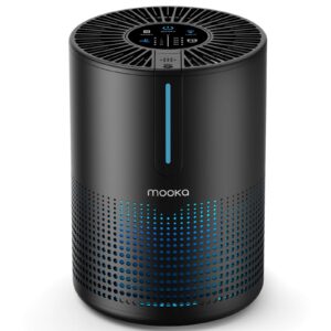 air purifiers for home up to 300ft², mooka h13 true hepa air filter cleaner for bedroom air purifiers for pets remove dust smoke