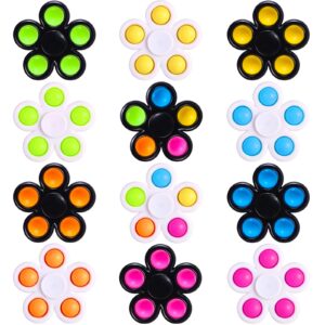 fidget spinners party favors 12 pack goodie bag stuffers non-candy treat bag fillers treasure box toys for classroom prizes return gifts for kids birthday easter party