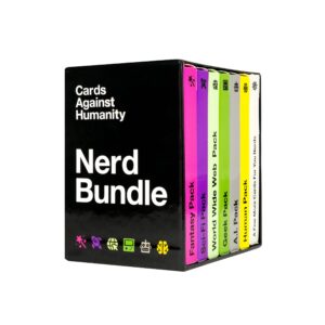 cards against humanity: nerd bundle • 6 nerdy themed packs + 10 all-new cards