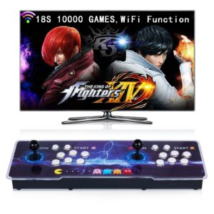 regiisjoy【10000 games in 1 】 arcade game console wifi function pandora's box 18s classic retro game machine for pc & projector & tv,1280x720,search/hide/save/load/pause games,favorite list