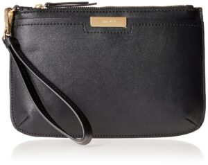 nine west lawson wristlet, black