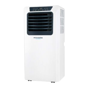 accuzone maxicool 11,000 btu (sacc 6,000 btu) portable air conditioner 3-in-1 ac portable, dehumidifier, fan for rooms up to 350sq ft.