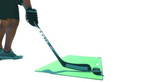 mint hockey shooting pad, made in minnesota, pre-treated with silicone, best real ice feel on the market (green, 24" x 48")