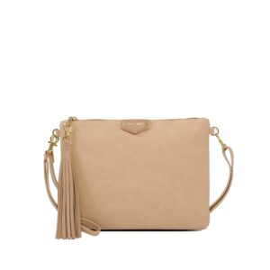 pixie mood inc pixie mood michelle 11 x 8, 25 vegan leather convertible crossbody clutch bag, sand