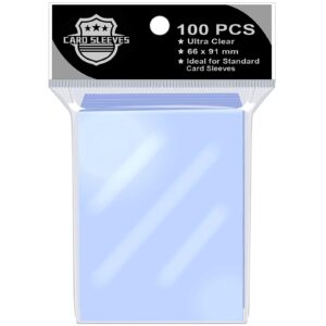 100ps soft clear card team bag protectors sleeves for card game,top loader fit for magic cards and premium cards and mtg,baseball card sleeves