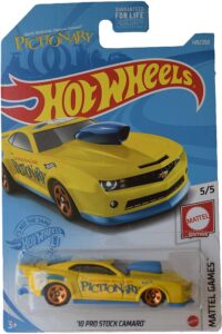 diecast hotwheels '10 pro stock camaro, games 5/5 [yellow] 149/250