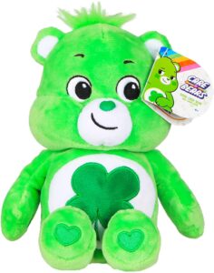 iconic care bear 9 inch plush- good luck bear- i am full of luck! collect all six!