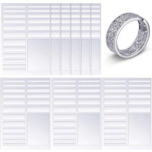 willbond ring size adjuster for loose ring clear invisible ring size reducer jewelry guard sizer loose ring tightener fit any rings for preventing ring from loosening and slipping off (9 sheets)