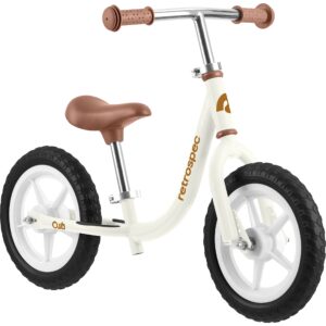 cub toddler 12" balance bike, 18 months - 5 years old, no pedal beginner kids bicycle for girls & boys, flat-free tires, adjustable seat, & durable frame