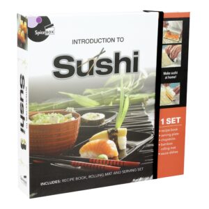 spicebox introduction to sushi kit - master the art of crafting exquisite sushi at home